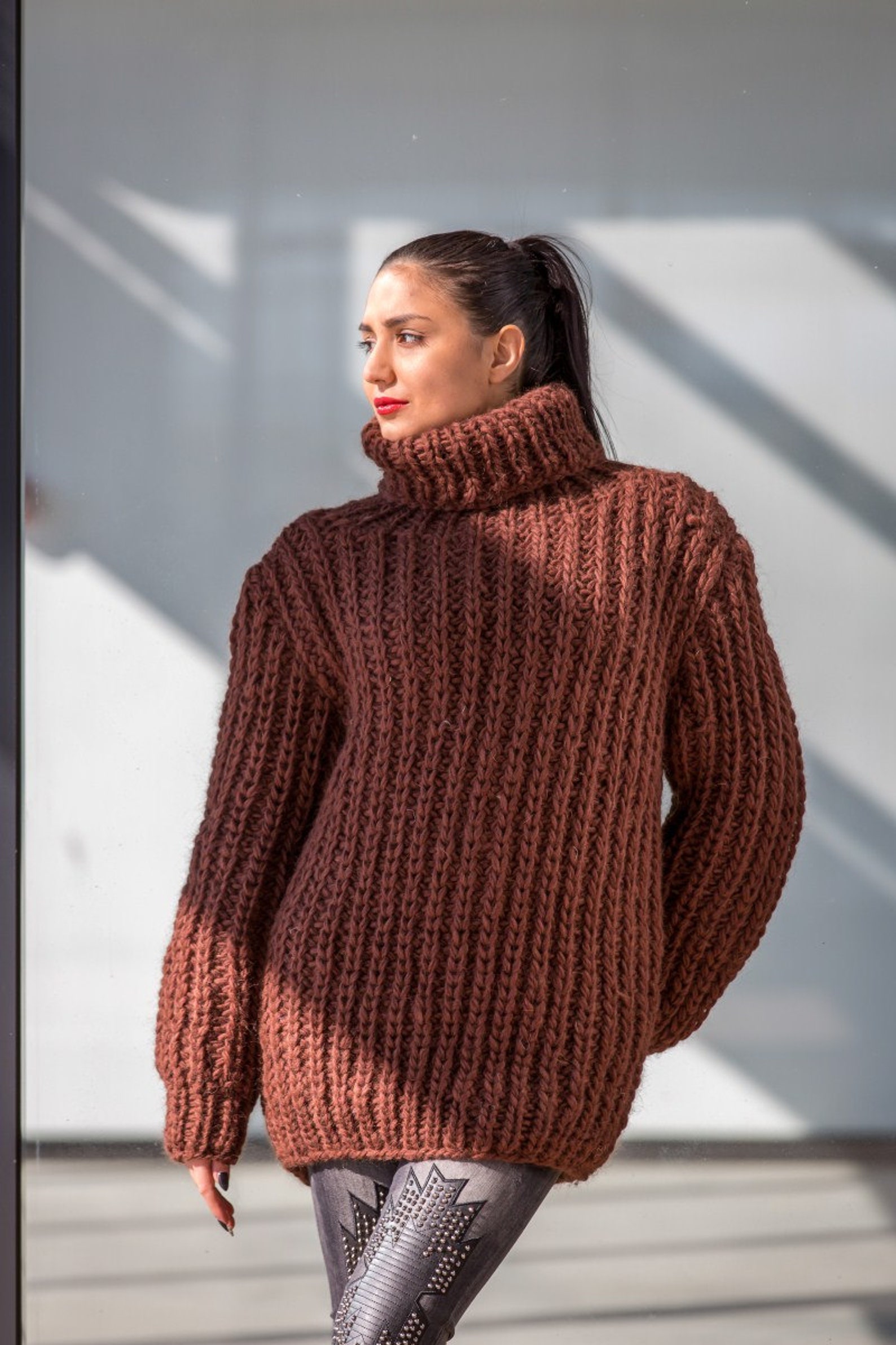 Women's Wool Sweater Wool Sweater Long Sweater Wool | Etsy