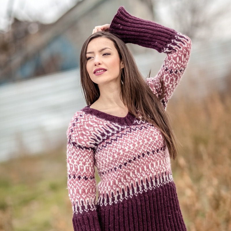 Lopi Wool Sweater Icelandic Sweater Hand Knitted Sweater | Etsy