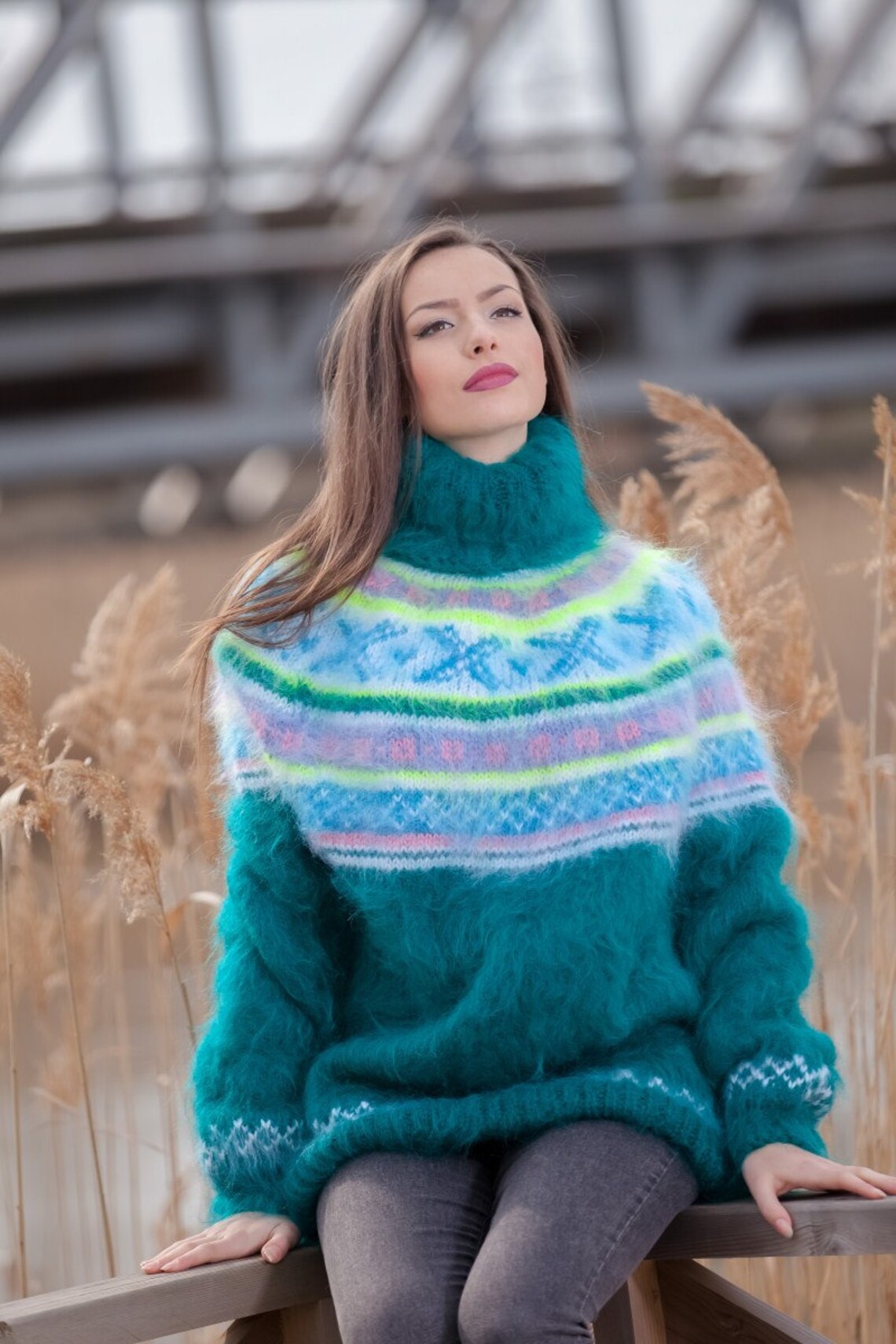Mohair Sweater Lopi Sweater Icelandic Sweater Hand Knit - Etsy