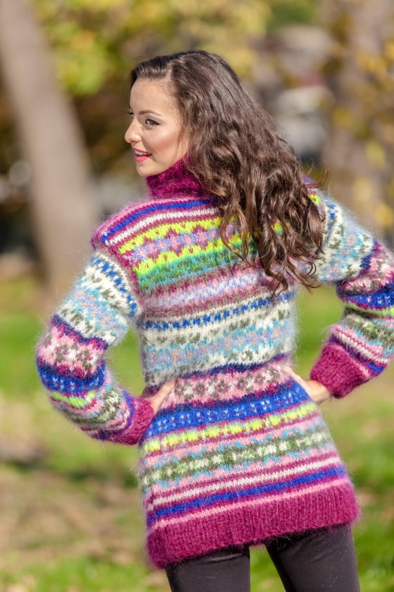 Scandinavian Vintage Sweater Nordic Knit Sweater T384 - Etsy