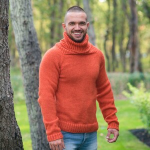 Extremely Soft Extra Fine Italian Merino Wool, Turtleneck Men Sweater ...