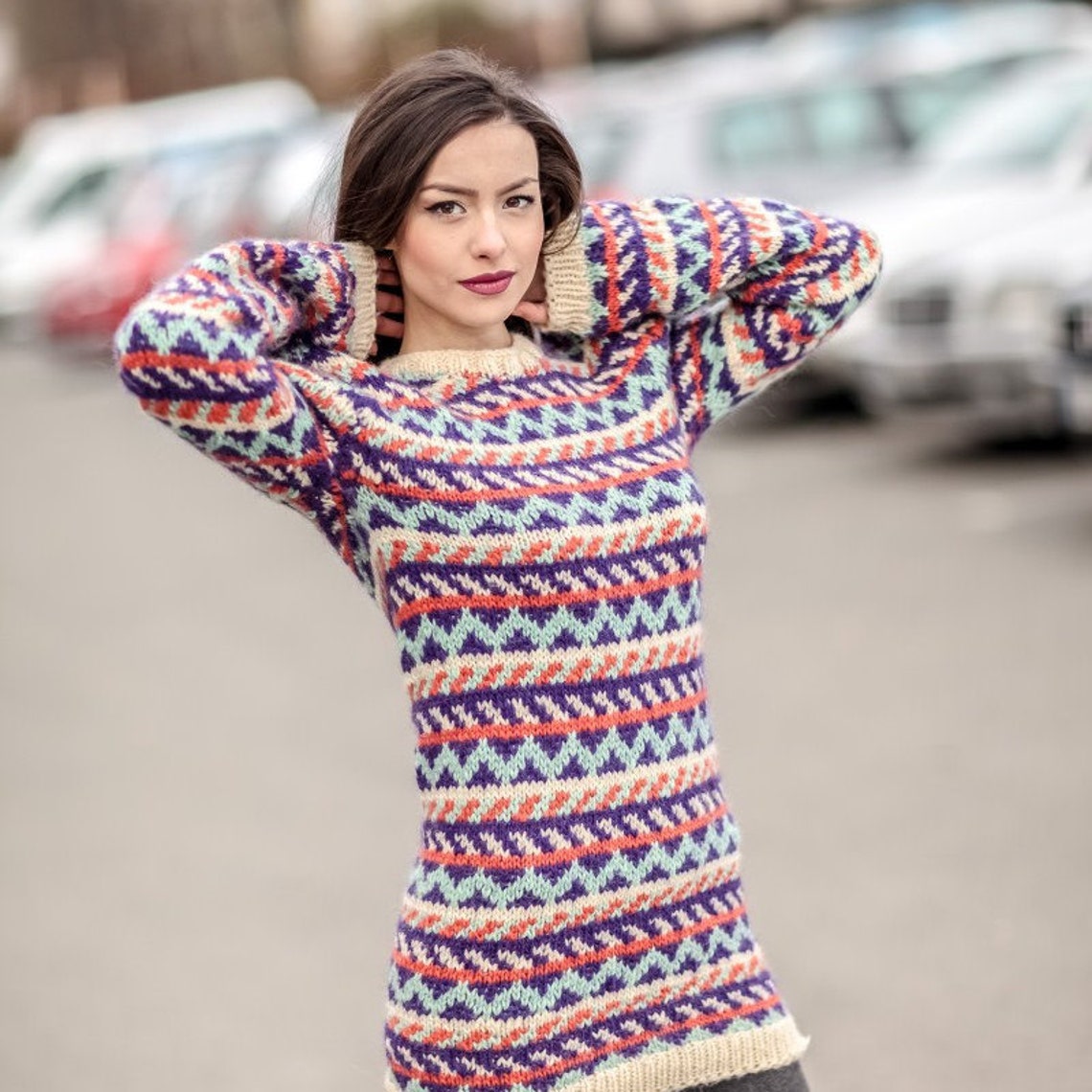 Lopi Wool Sweater Icelandic Sweater Hand Knitted Sweater - Etsy