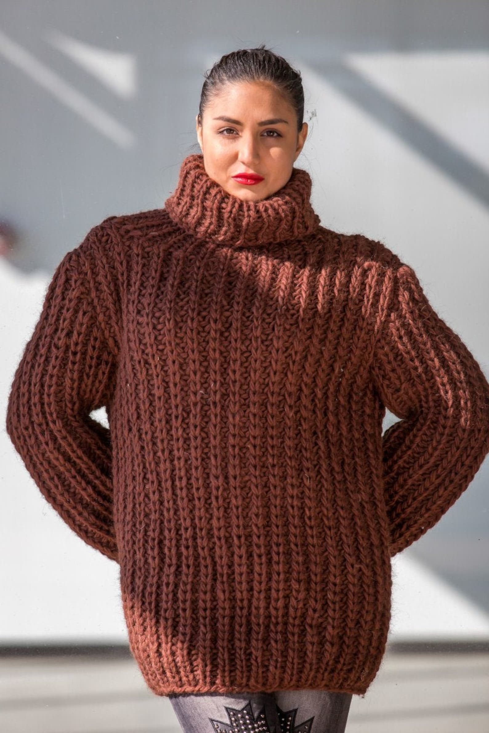 Women's Wool Sweater Wool Sweater Long Sweater Wool | Etsy