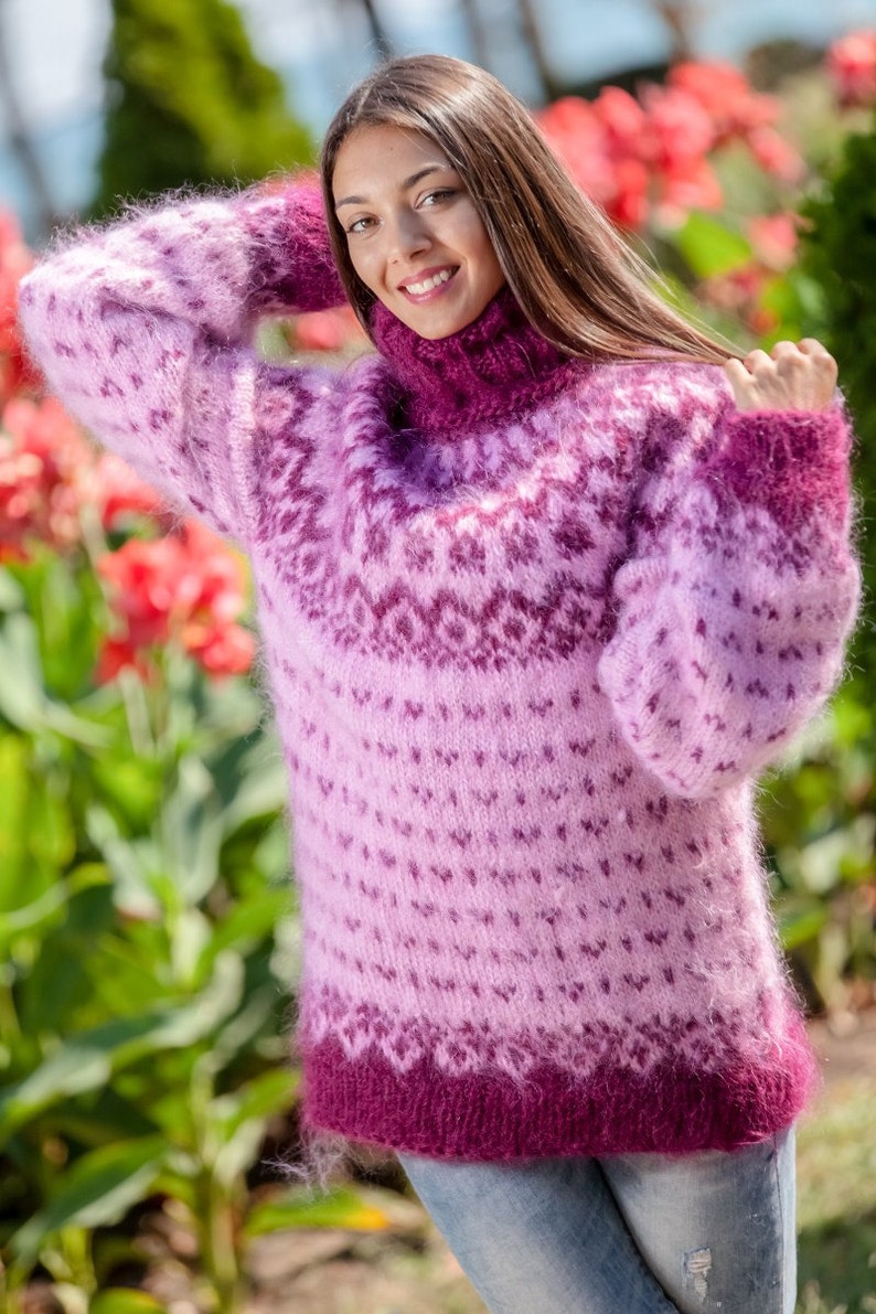 Mohair Sweater Lopi Sweater Icelandic Sweater Hand Sweater - Etsy