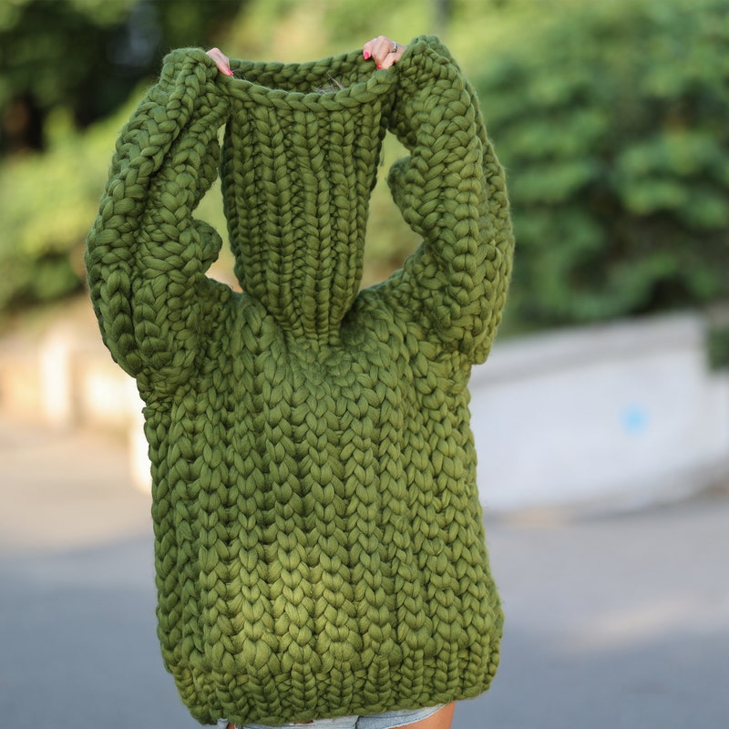 Heavy Wool Sweater - Etsy