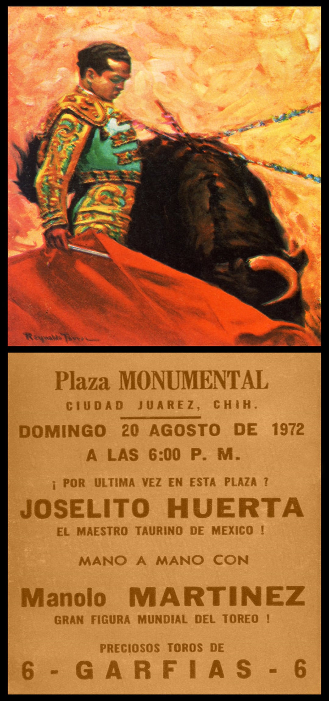 Bullfighting Plaza De Toros De Ciudad Juarez 3 Canvas Art Poster 12x 24 ...