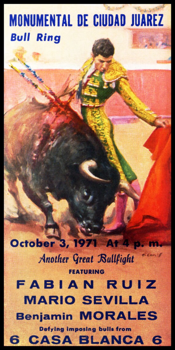 Bullfighting Plaza De Toros De Ciudad Juarez 1 Canvas Art | Etsy