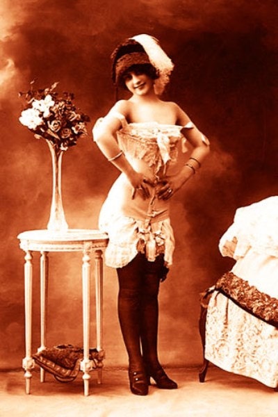 Buy Vintage Risque Nude Exotic Erotic Corsets 017 Canvas Art Poster 5110