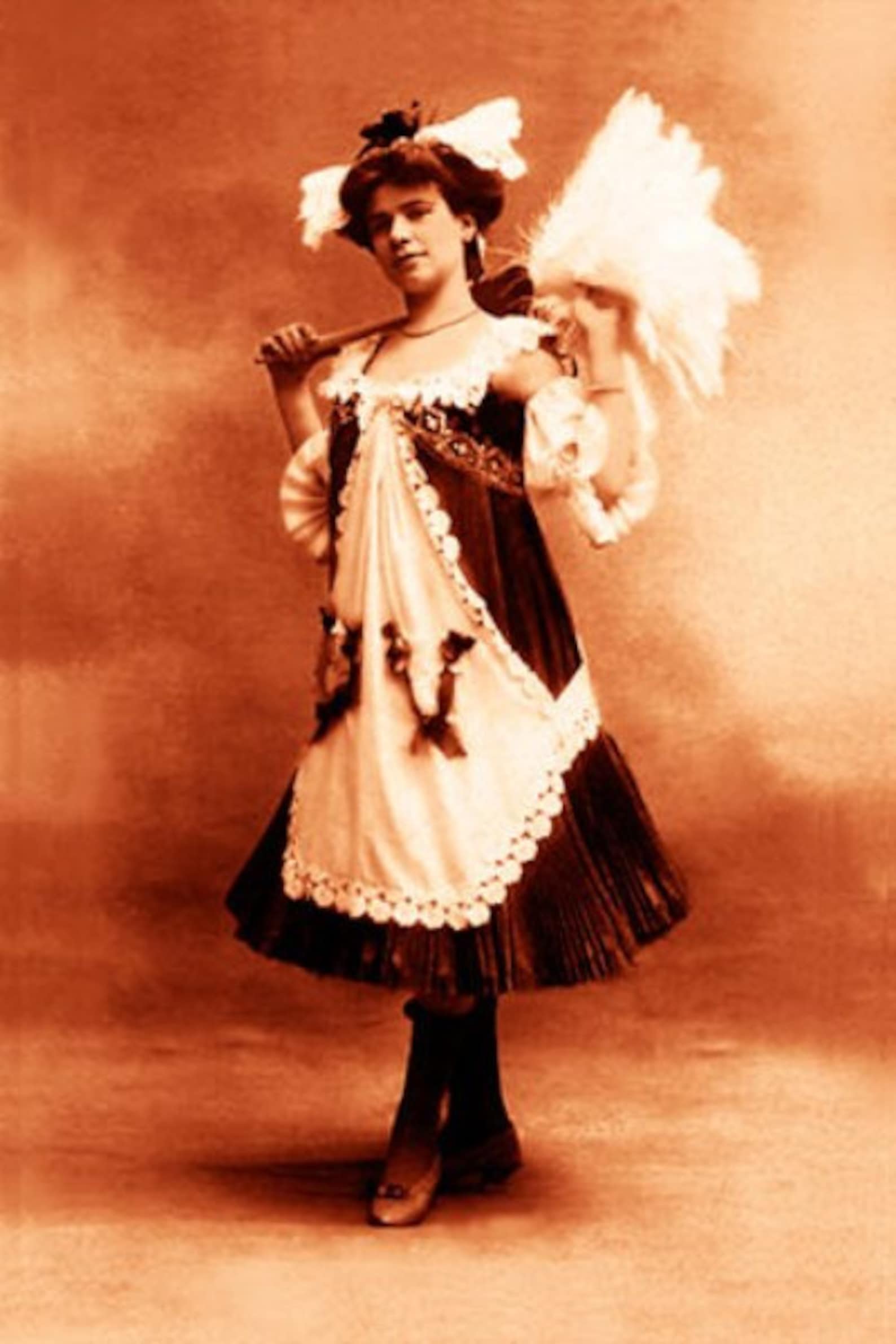 Vintage Risque Nude Exotic French Maid 007 Canvas Art Poster 16 X 24 ...