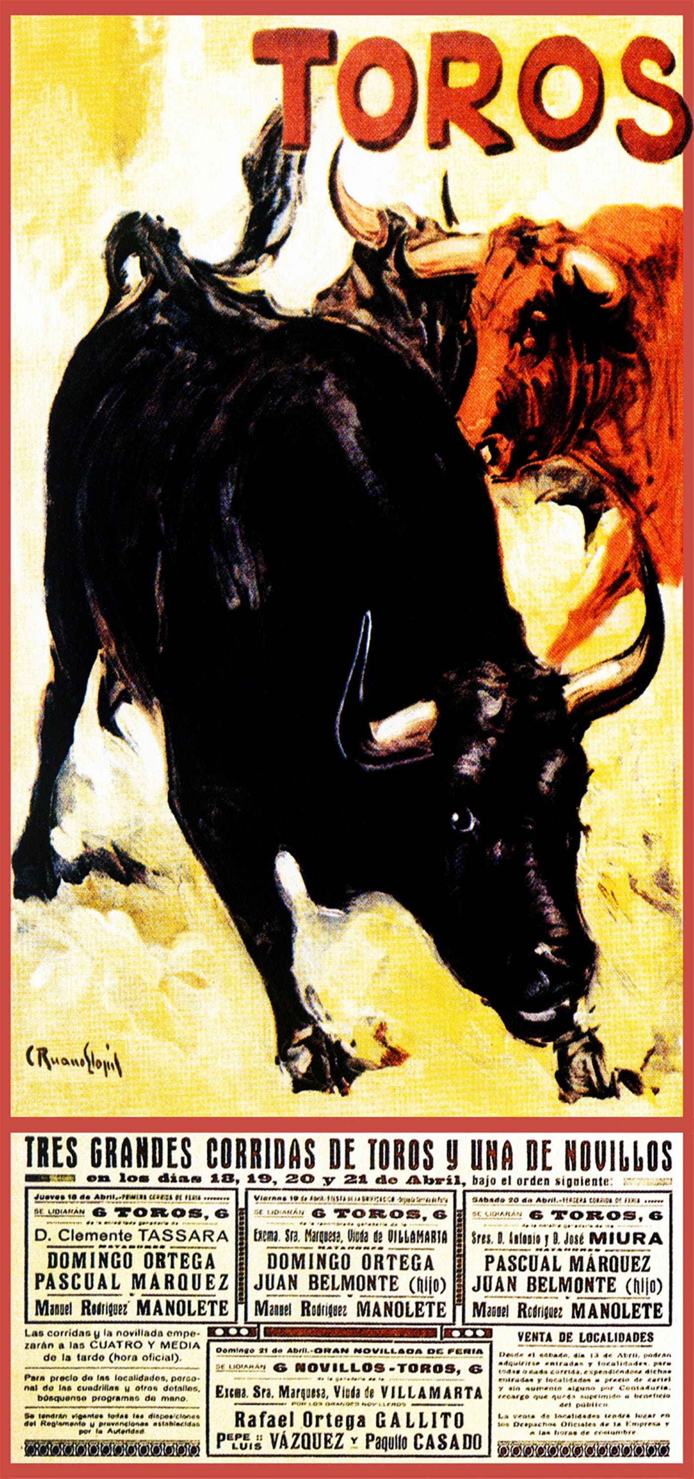 Stierkampf Plaza De Toros 2 Canvas Art Poster 12x - Etsy.de