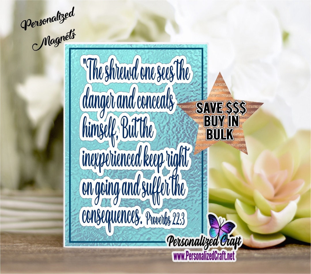 Jehovah's Witness the Shrewd One Sees the Danger and Conceals Himself, Proverbs 22:3 JW Magnet ...