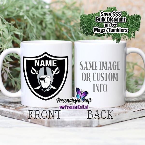 Custom Raiders Coffee Tumbler - Etsy