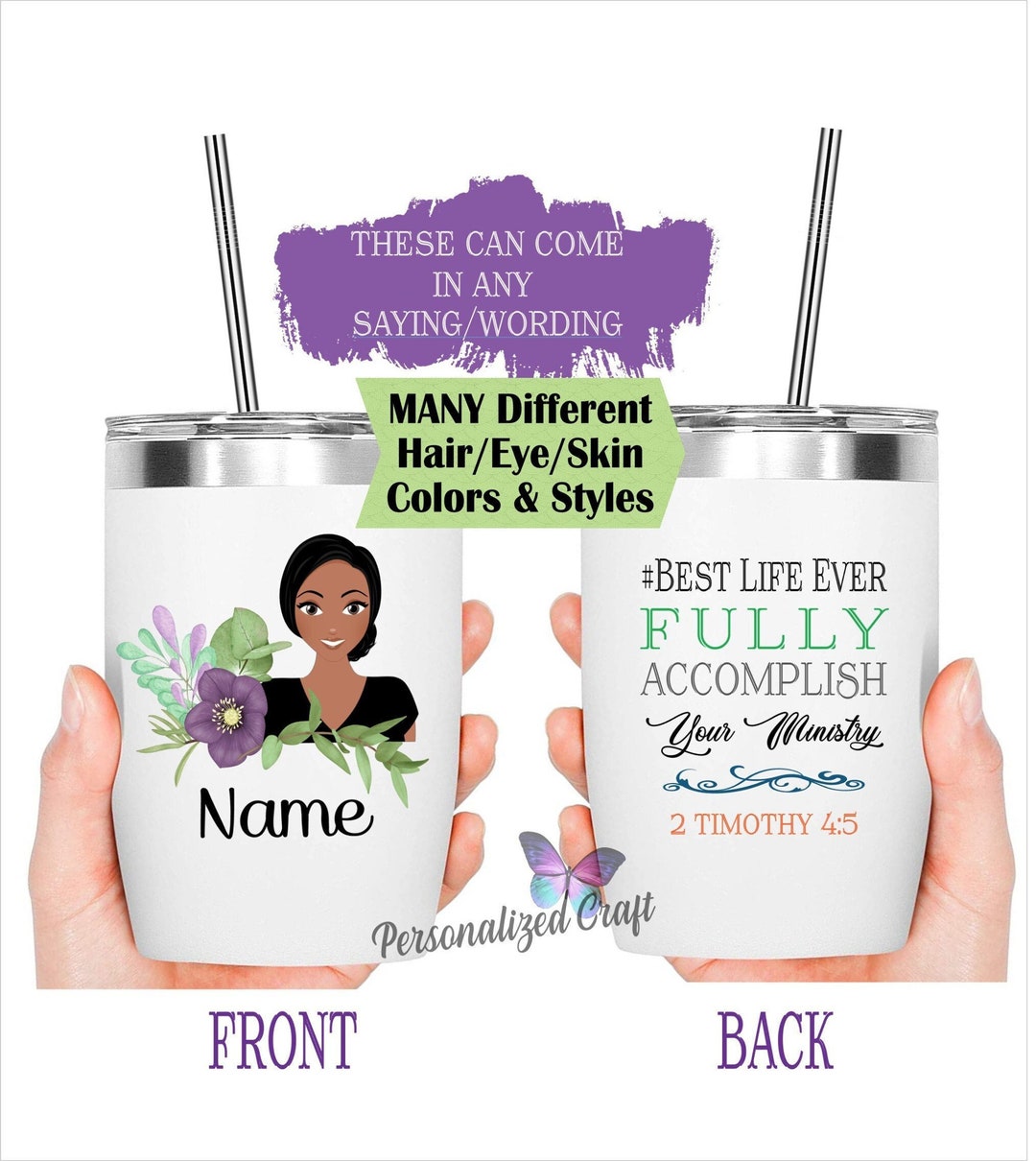 JW Jehovah's Witness Sister With Flowers Gift, Special Pioneer Tumbler ...