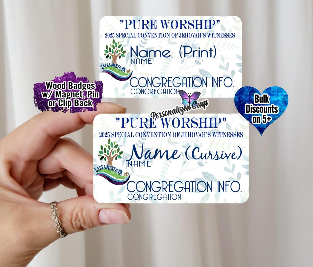 JW 2025 SACRAMENTO Ca Pure Worship Jehovah's Witnesses Special ...