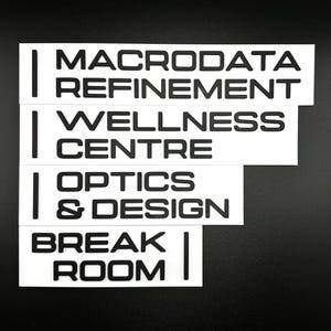 Severance Lumon 4 Department Sign Bundle - Macrodata Refinement ...