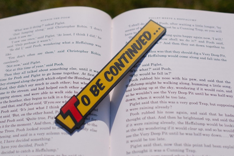To Be Continued Bookmark – Durable Plastic - Comic-style Retro Pop ...