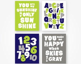 Navy and Lime Green | Etsy