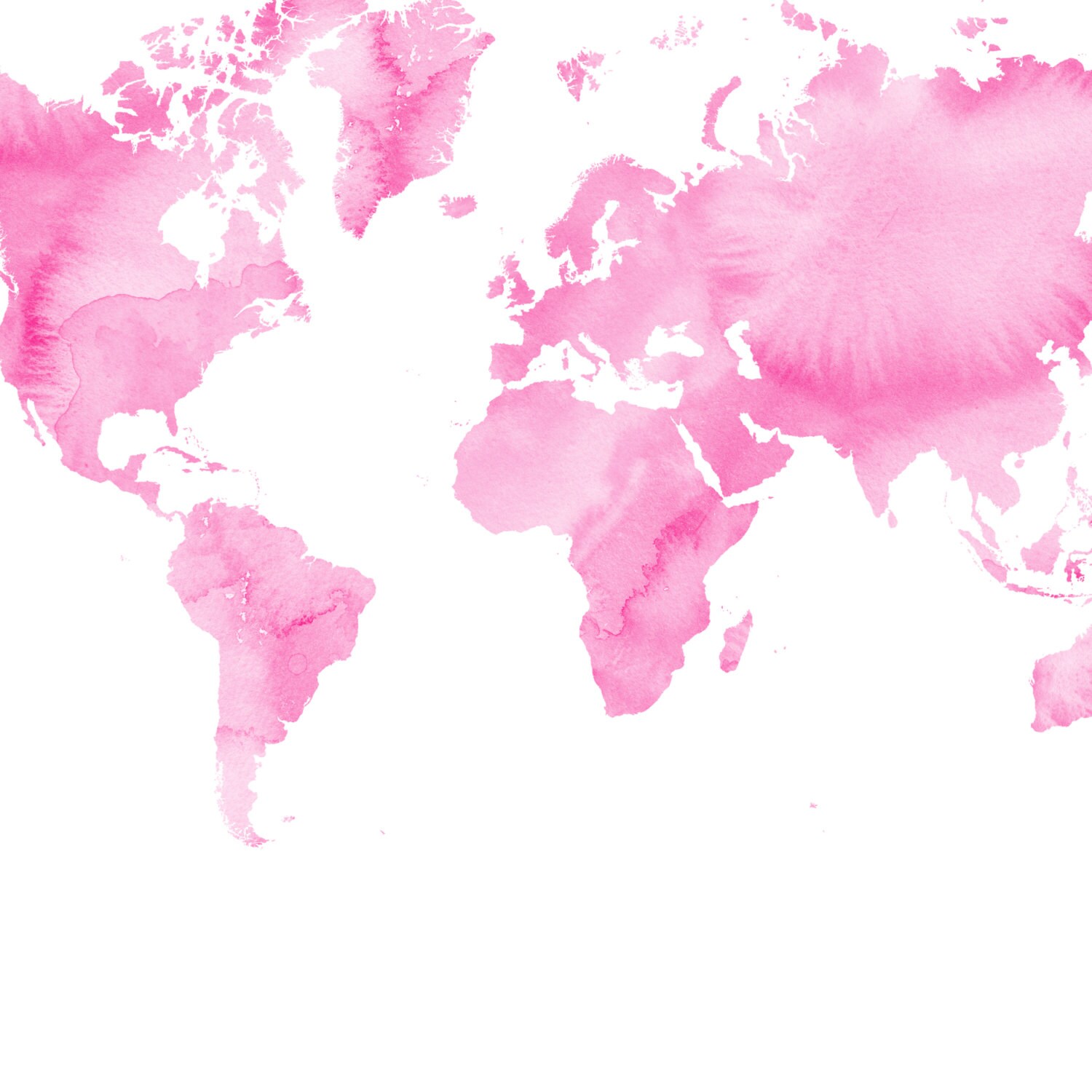 Lamina Fotografica Mapa Del Mundo Rosa Textura Acuarela De Images