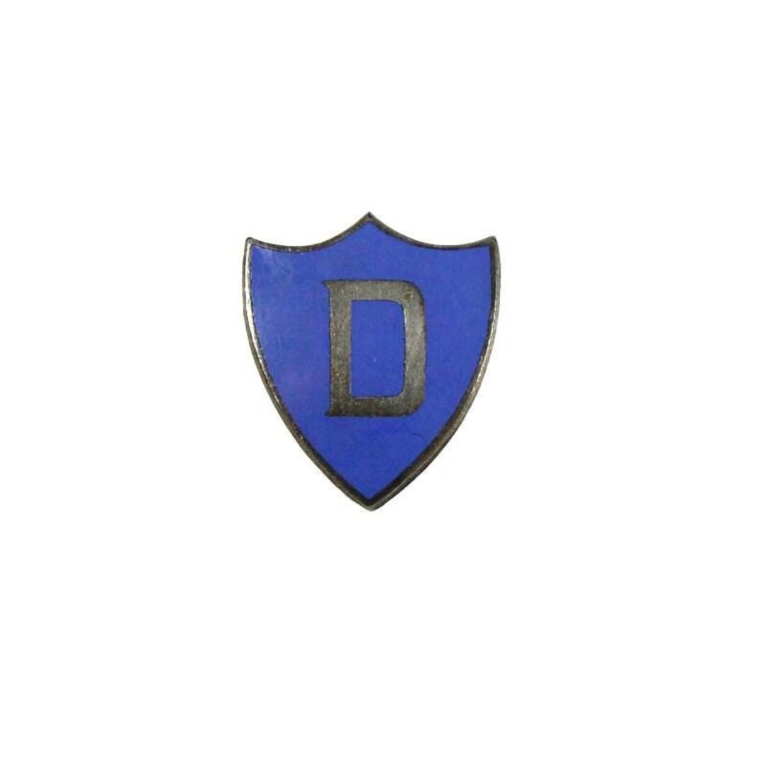 Vintage D Shield Pin, School Badge, Letter D Badge, Initial D, Dux ...