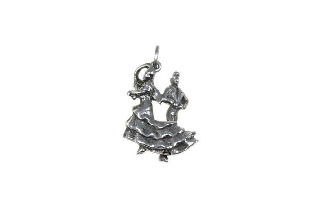 Vintage Sterling Silver Flamenco Dancer Charm, Spanish Dancers, Dancing ...