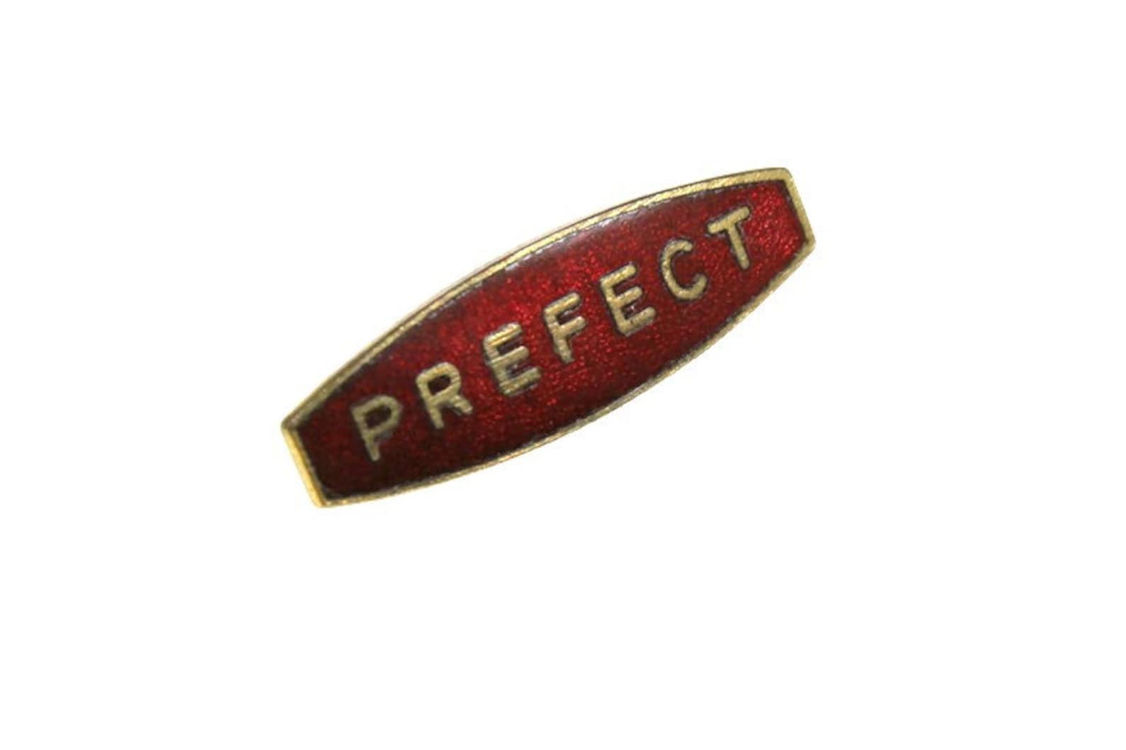 Vintage School Prefect Pin Prefect Badge Red Enamel School - Etsy UK