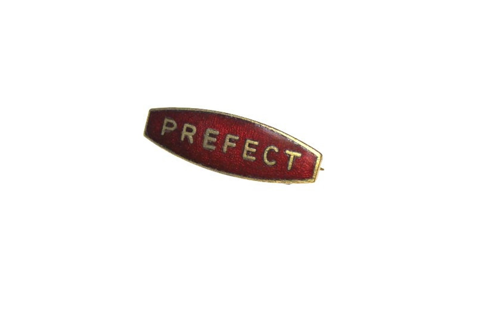 Vintage School Prefect Pin Prefect Badge Red Enamel School - Etsy UK