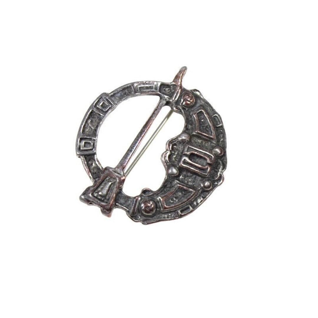 Vintage Scottish Penannular Brooch, Celtic Pin, Rustic Brooch, Aged Pin ...