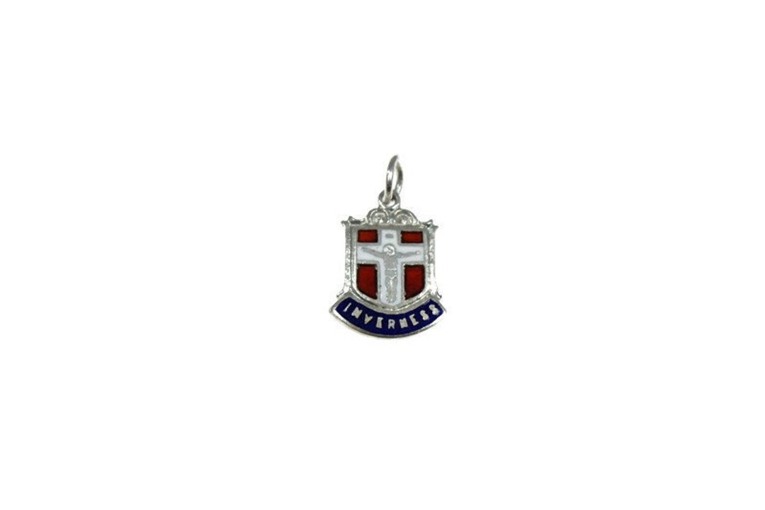 Vintage Silver Inverness Charm, Scotland Travel Shield Charm, Scottish ...