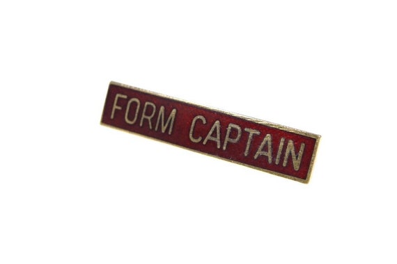Vintage British school Form Captain pin, form captain… - Gem