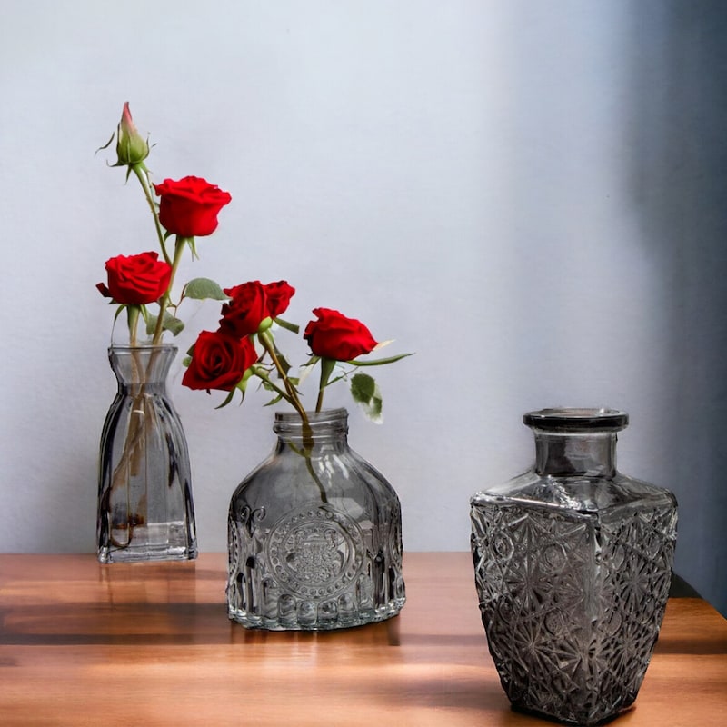 Mini Glass Vases - Etsy
