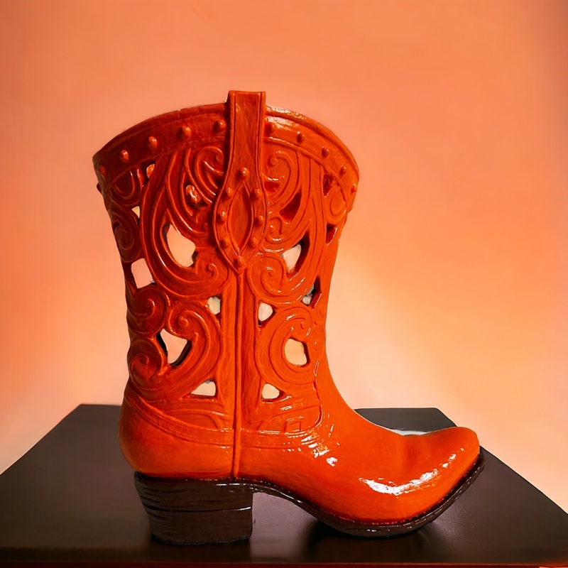 Cowboy Boot Vase - Etsy