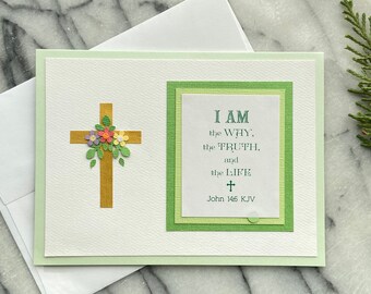 Easter Cross Card | Etsy