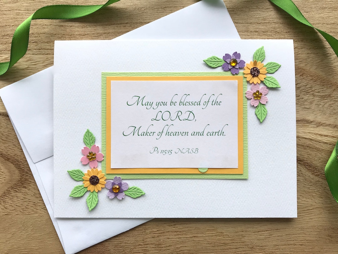 Encouragement/blessing Card-flowers-1707096 - Etsy
