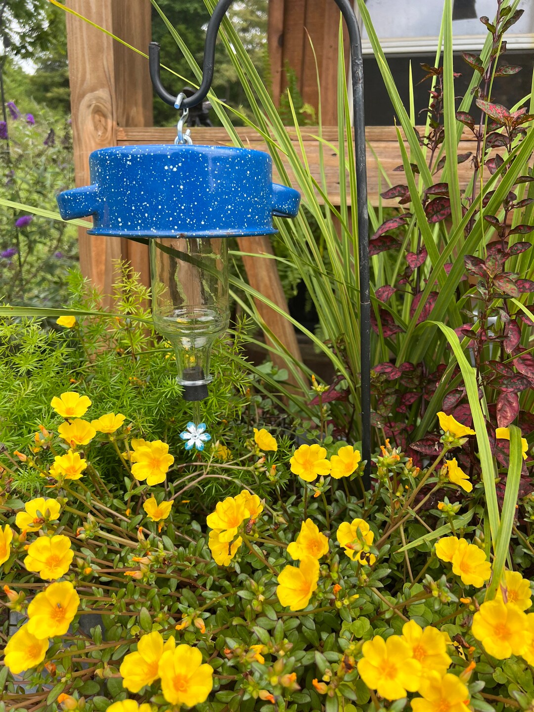 Vintage Copper Pan Hummingbird Feeder - Etsy