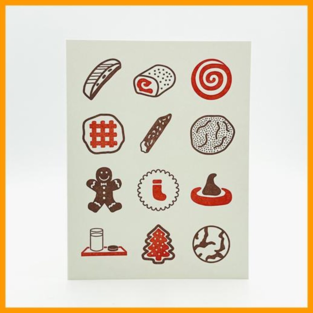 The 12 Cookies of Christmas - Single Card - Etsy