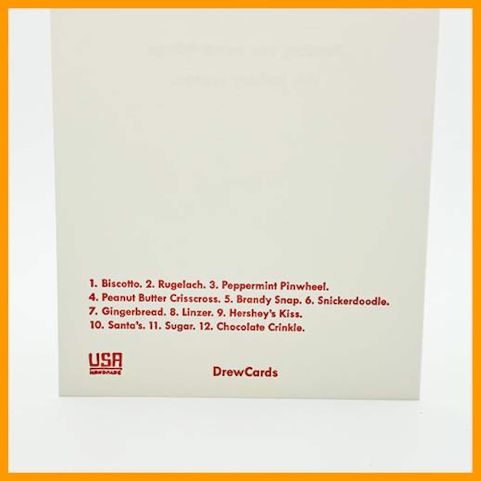 The 12 Cookies of Christmas - Single Card - Etsy