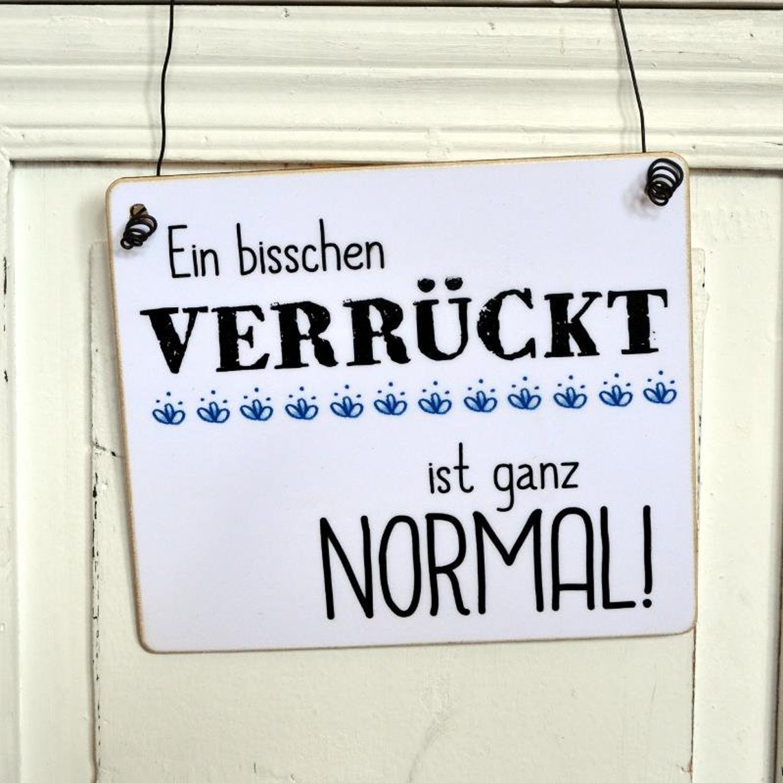 Wooden Sign A LITTLE CRAZY IS NORMAL - Etsy
