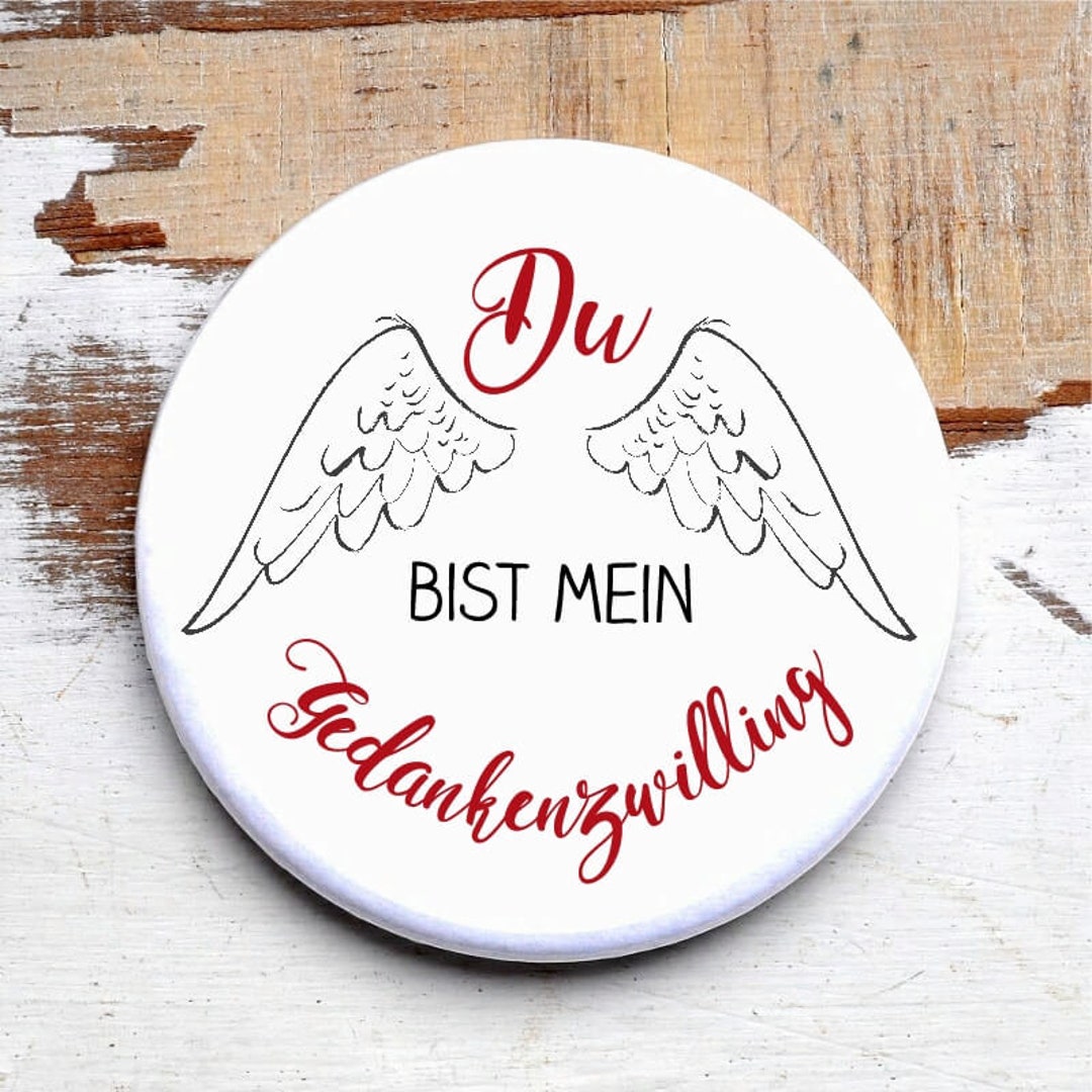 Button Mit Spruch Du Bist Mein Gedankenzwilling - Etsy