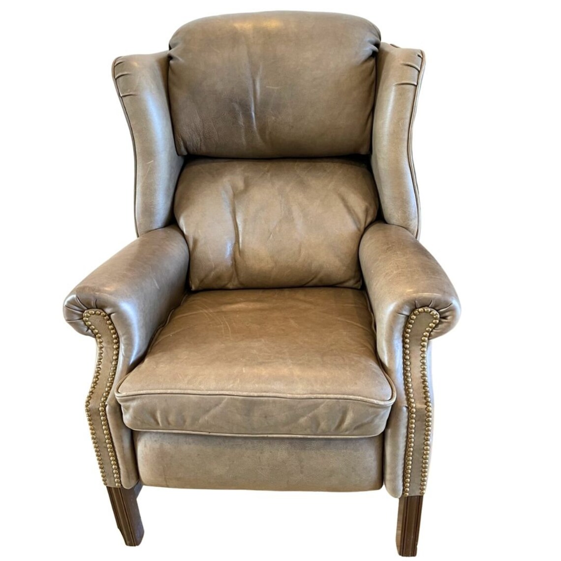 Timeless Luxury: Vintage Leather Recliner - Etsy