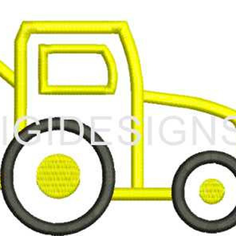 Backhoe Applique - Etsy