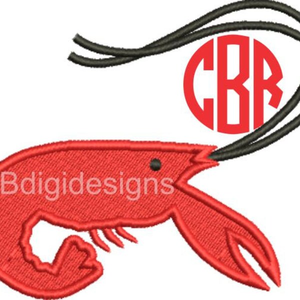 Crawfish Embroidery - Etsy