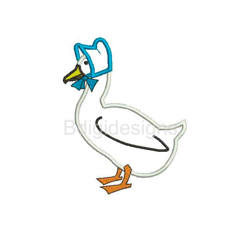 Mother Goose Applique Embroidery Design - Etsy UK