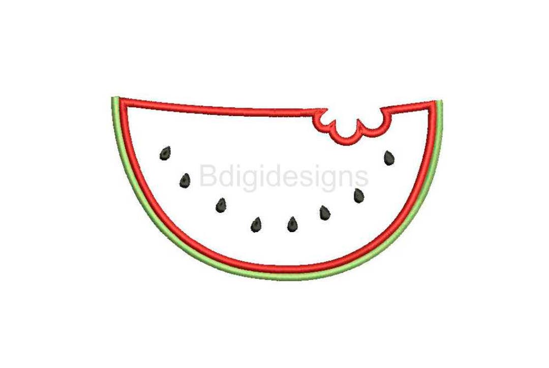 Watermelon Applique Embroidery Design - Etsy