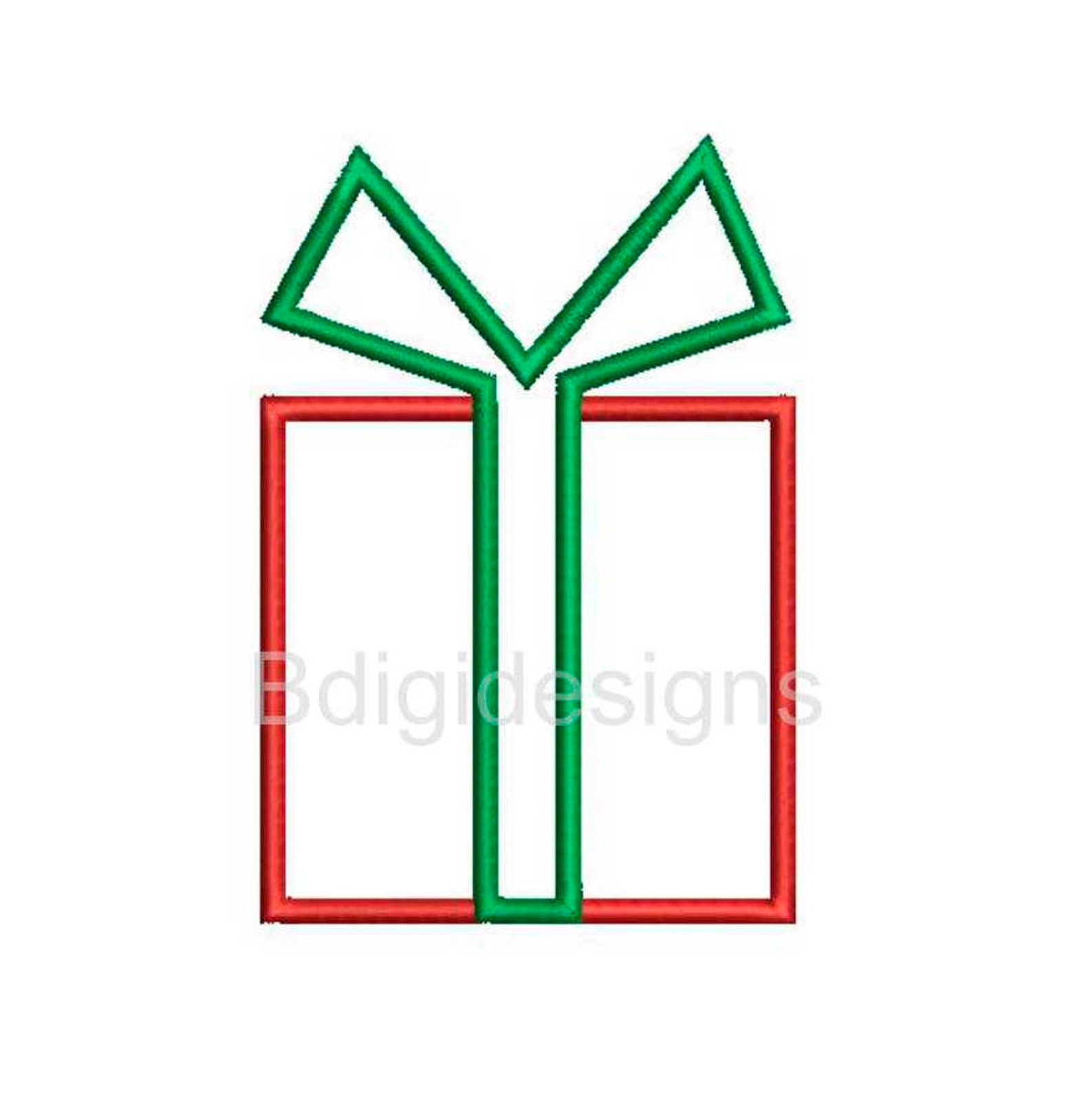 Christmas Present Applique Embroidery Design - Etsy