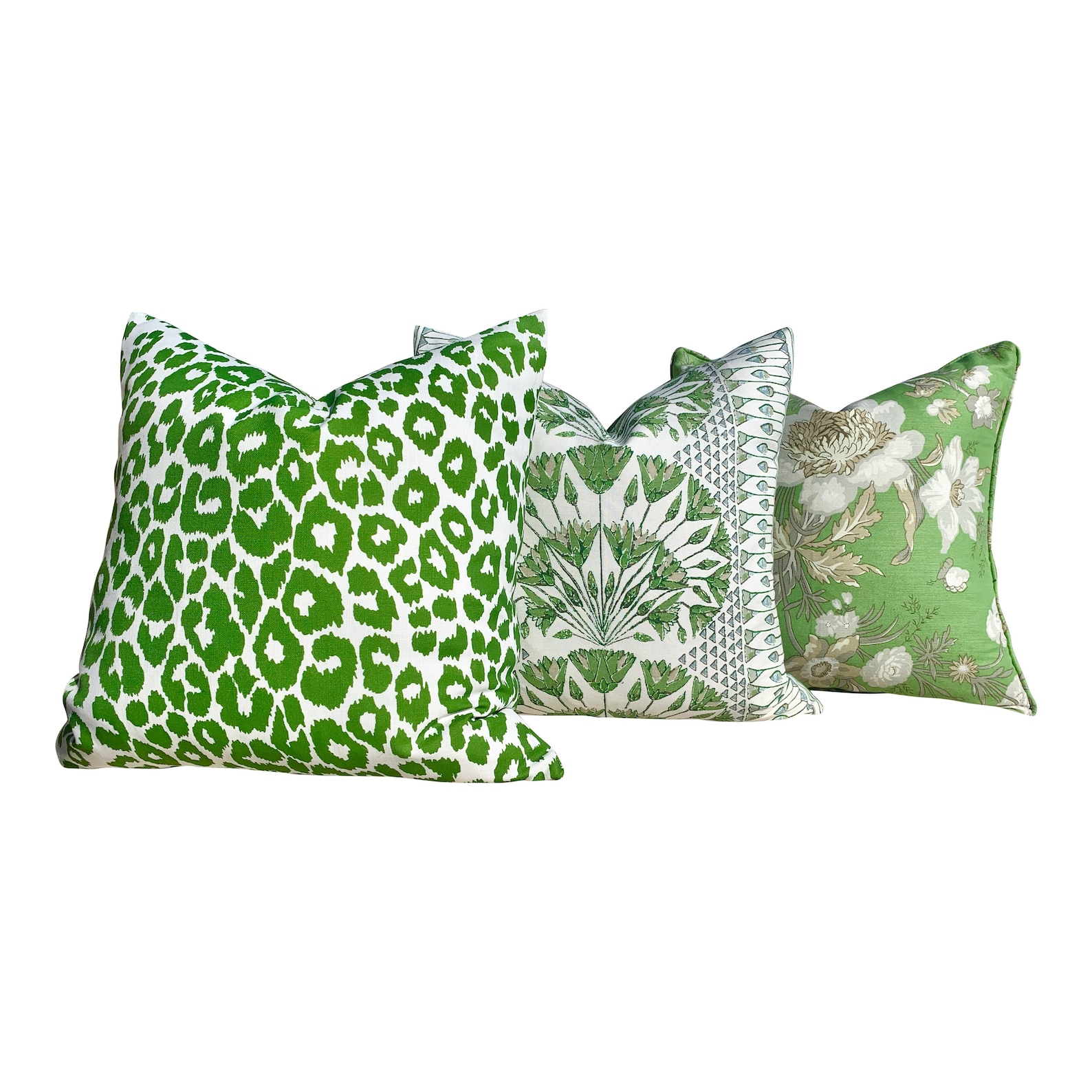 Anna French Cairo Pillow Green. Medallion Designer Pillows, Decorative ...