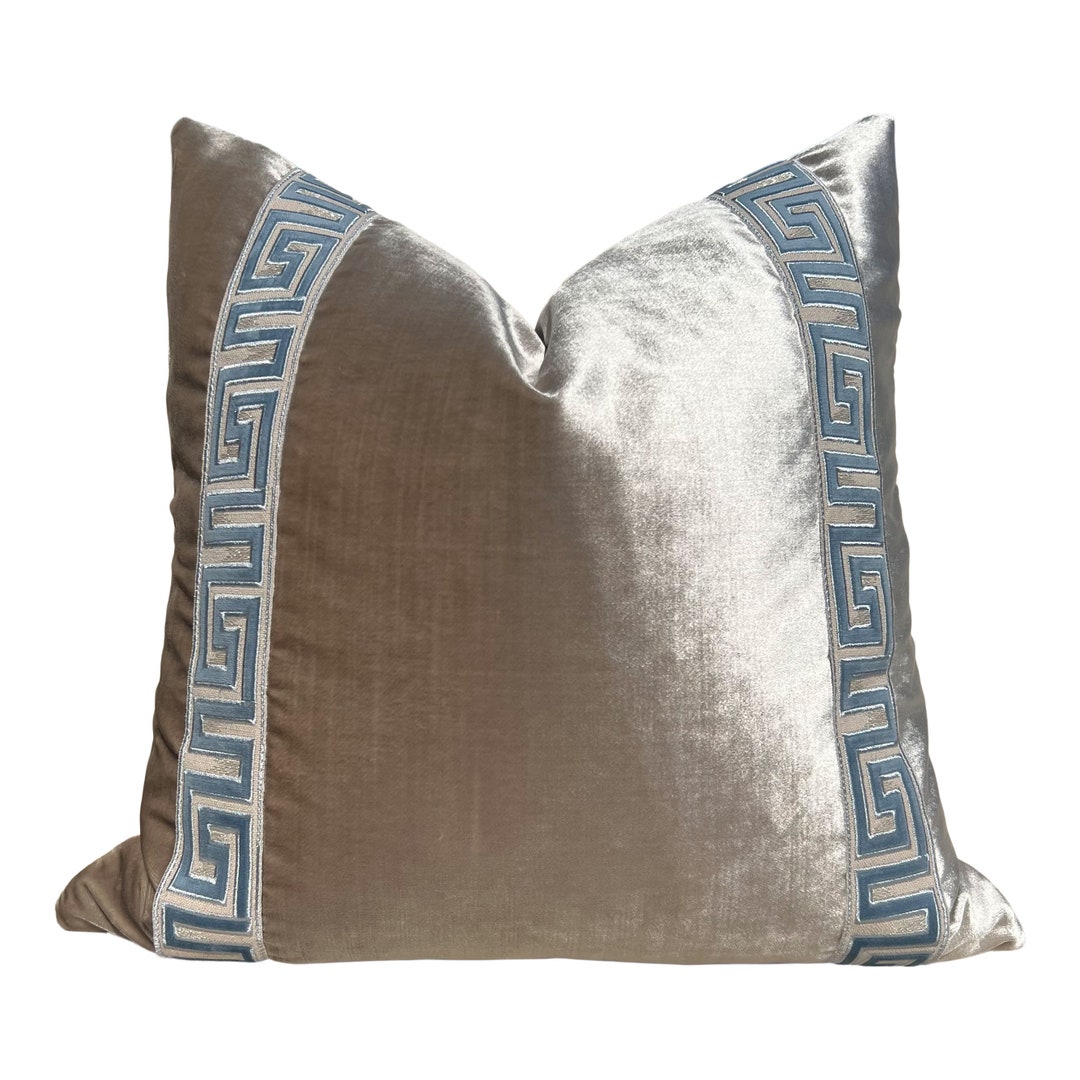 Sale 1 Ready to Ship Designer Velvet Pillow Cover in Luminous Beige ...