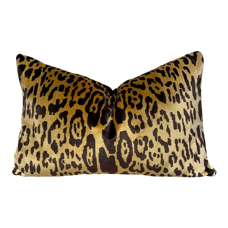 Scalamandre Leopardo Silk Velvet Pillow. Luxury Designer Cushions, High ...