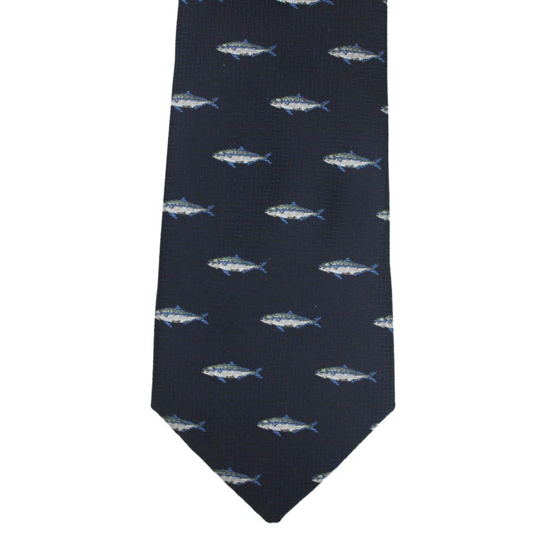 Scad Fish Cotton Necktie: Quirky Fisherman Gift - Etsy