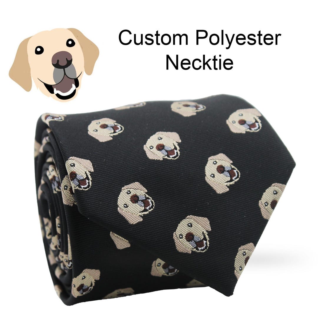 Custom Embroidered Pet Portrait Necktie: Personalized Dog Lover Gift - Etsy