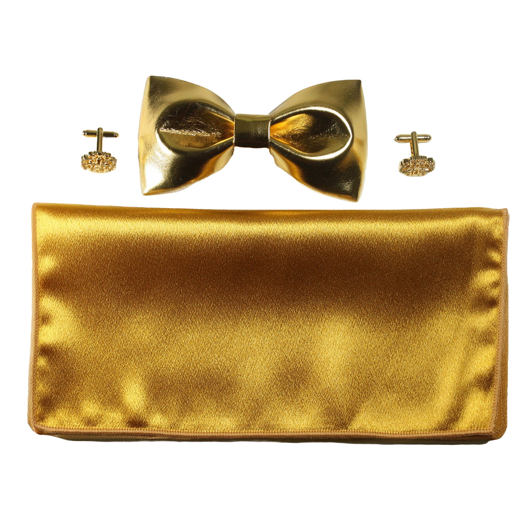 Gold Bow Tie Golden Bow Tie leather Bow Tie Metallic Bow Tie Classic ...